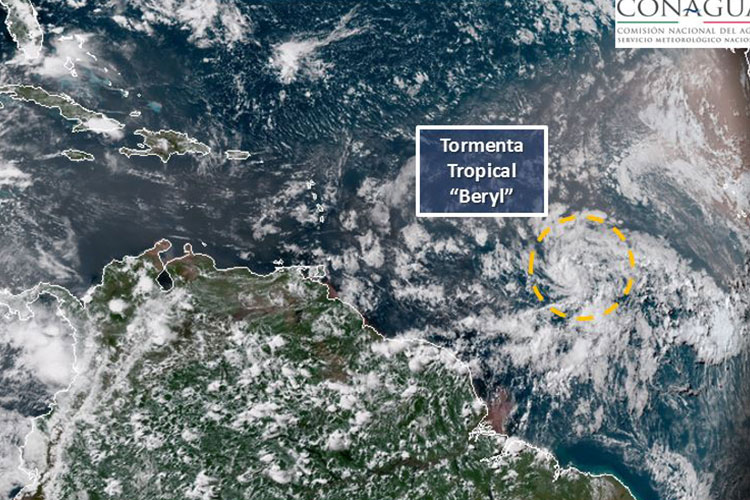 Se forma la tormenta tropical ‘Beryl’ en el Atlántico - El Diario NTR ...