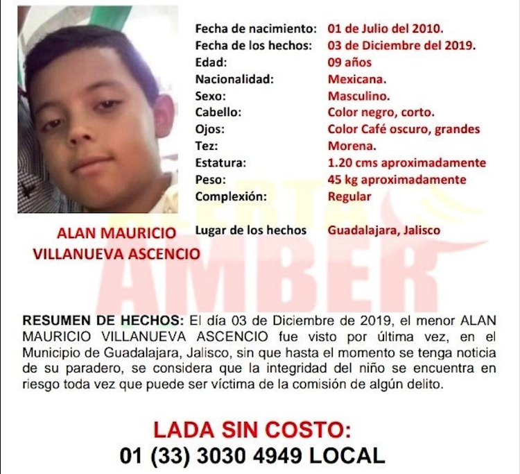 Emiten Alerta Amber por Alan Mauricio - El Diario NTR | NTR Guadalajara