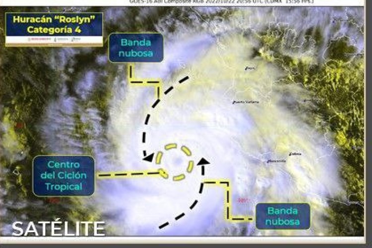 ‘Roslyn’ se mantiene como huracán categoría 4 frente a Jalisco | NTR Guadalajara